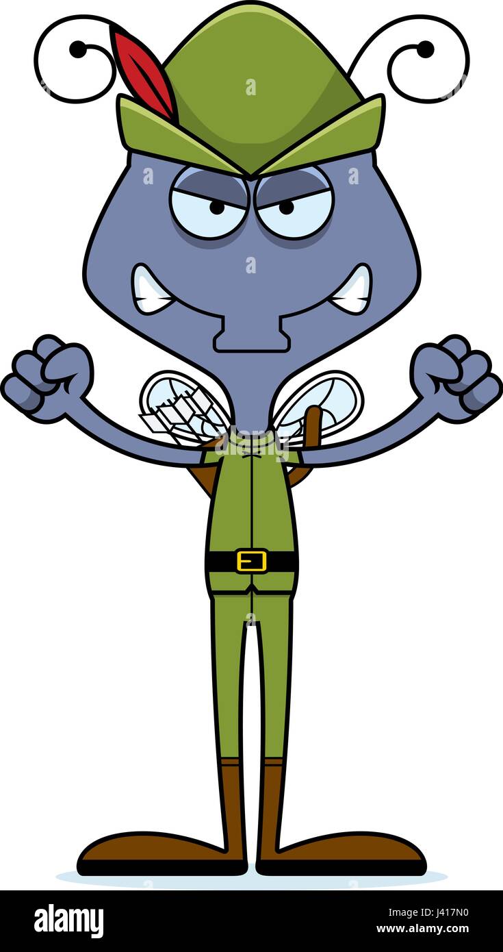 A cartoon Robin Hood fly looking angry Stock Vector Image & Art - Alamy