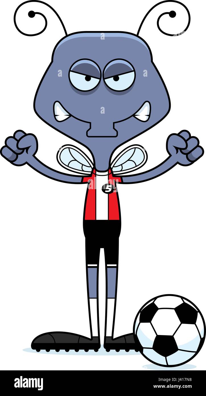 A cartoon soccer player fly looking angry Stock Vector Image & Art - Alamy