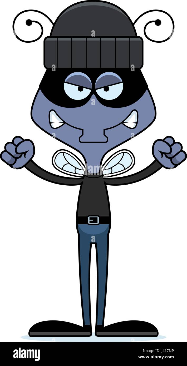 A cartoon thief fly looking angry Stock Vector Image & Art - Alamy
