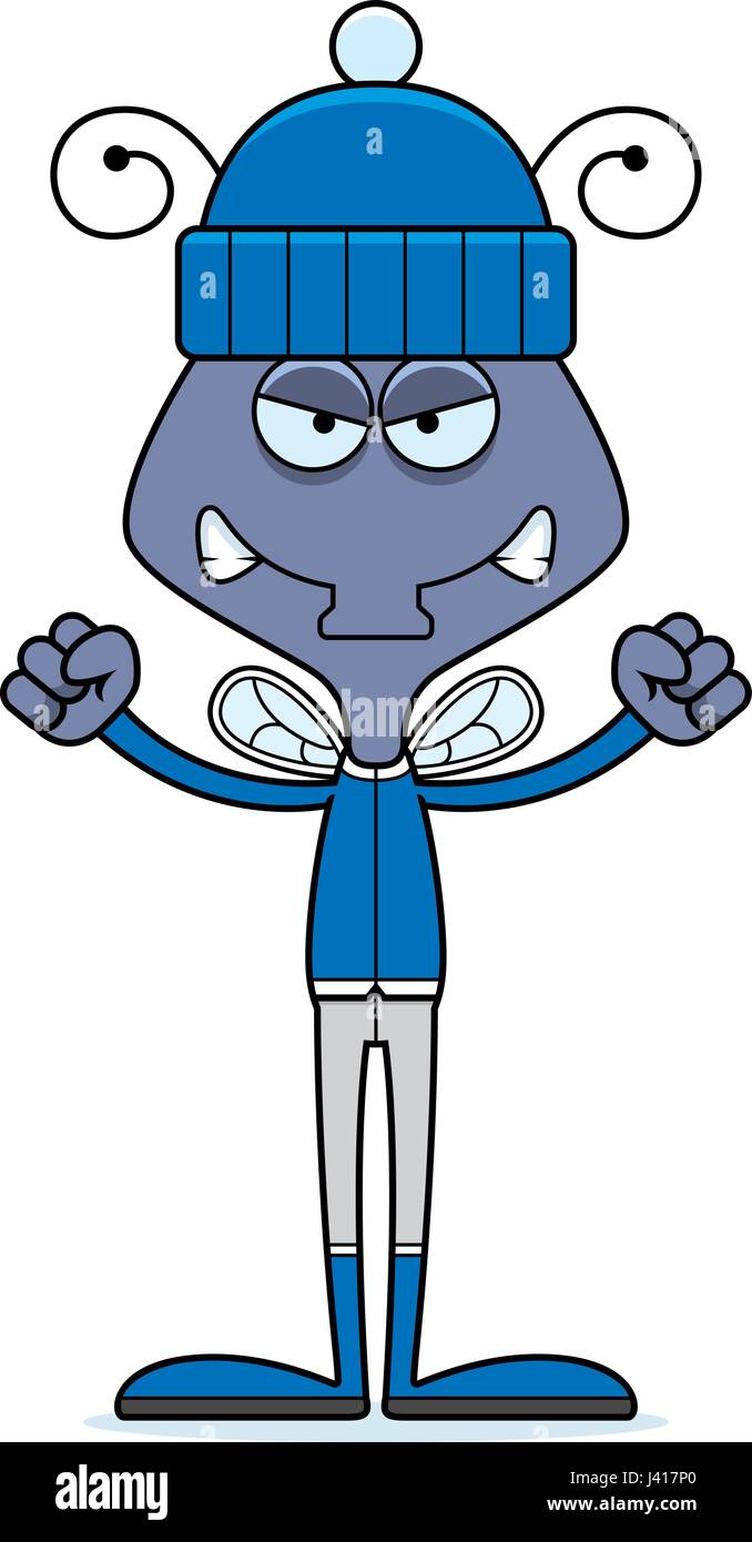 A cartoon winter fly looking angry Stock Vector Image & Art - Alamy