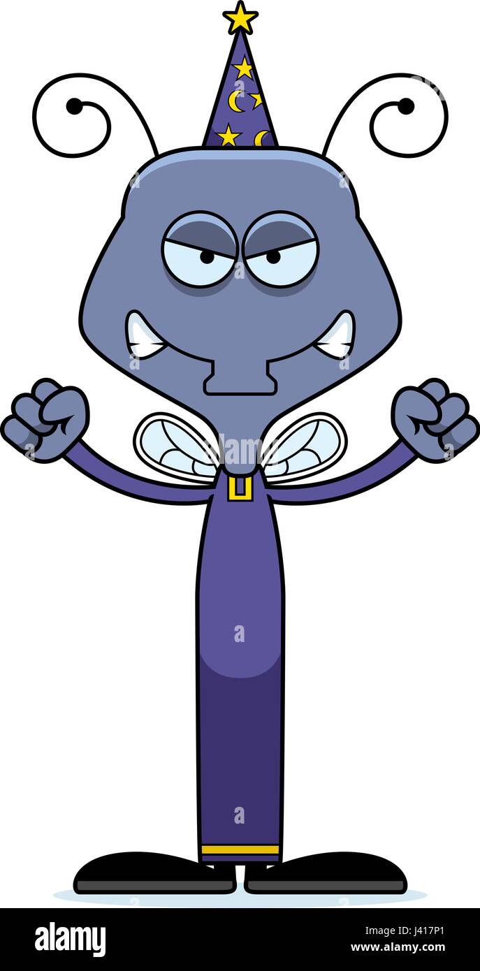 A cartoon wizard fly looking angry Stock Vector Image & Art - Alamy