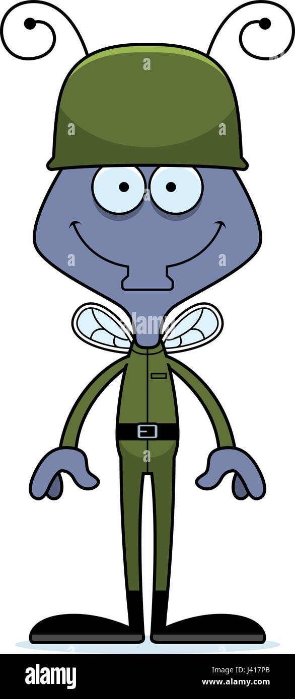 A cartoon soldier fly smiling Stock Vector Image & Art - Alamy