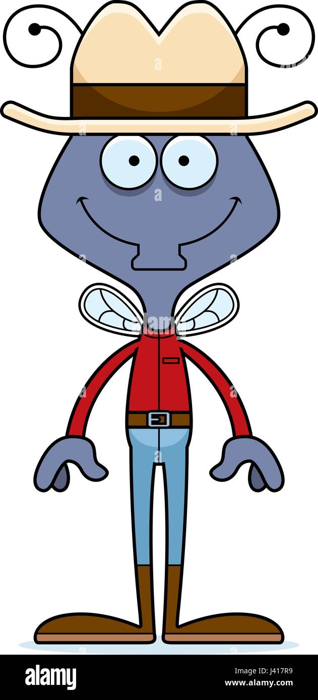 A cartoon cowboy fly smiling Stock Vector Image & Art - Alamy