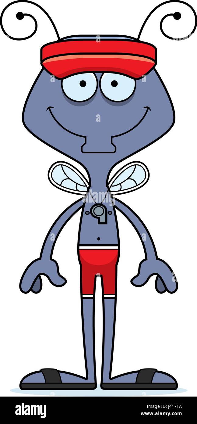 A cartoon lifeguard fly smiling Stock Vector Image & Art - Alamy