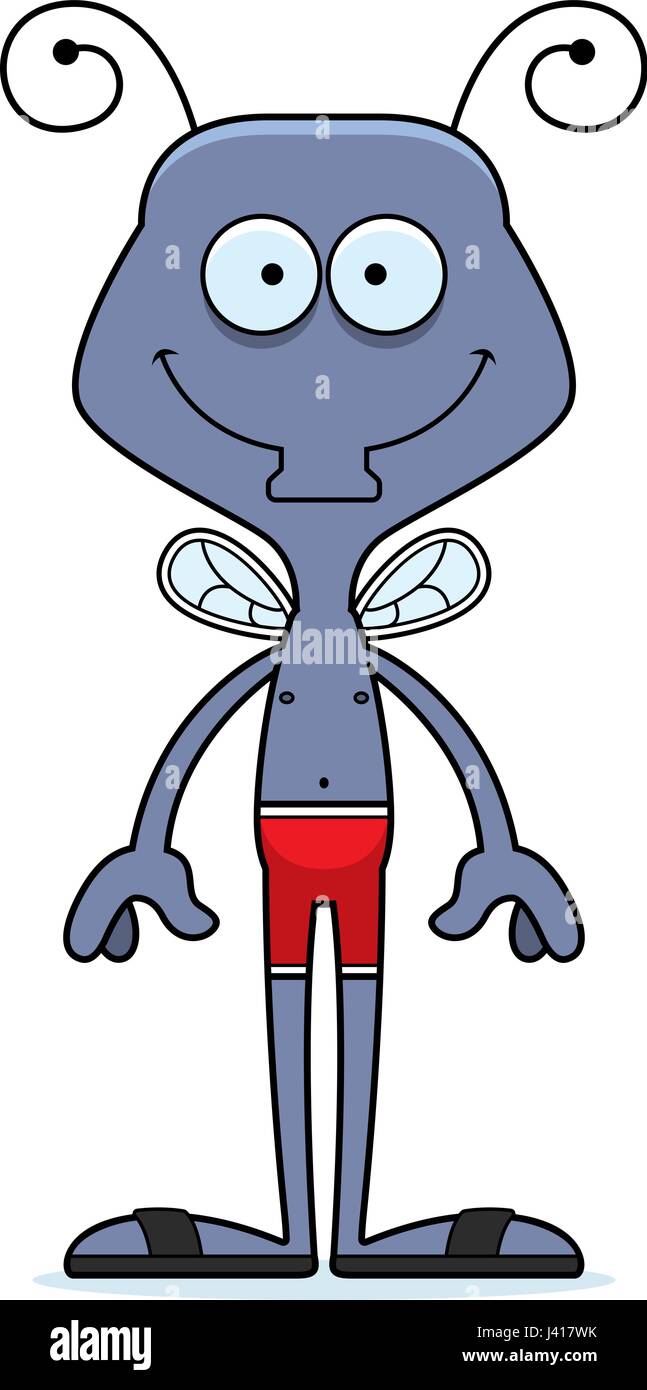 A cartoon fly smiling in a swimsuit Stock Vector Image & Art - Alamy