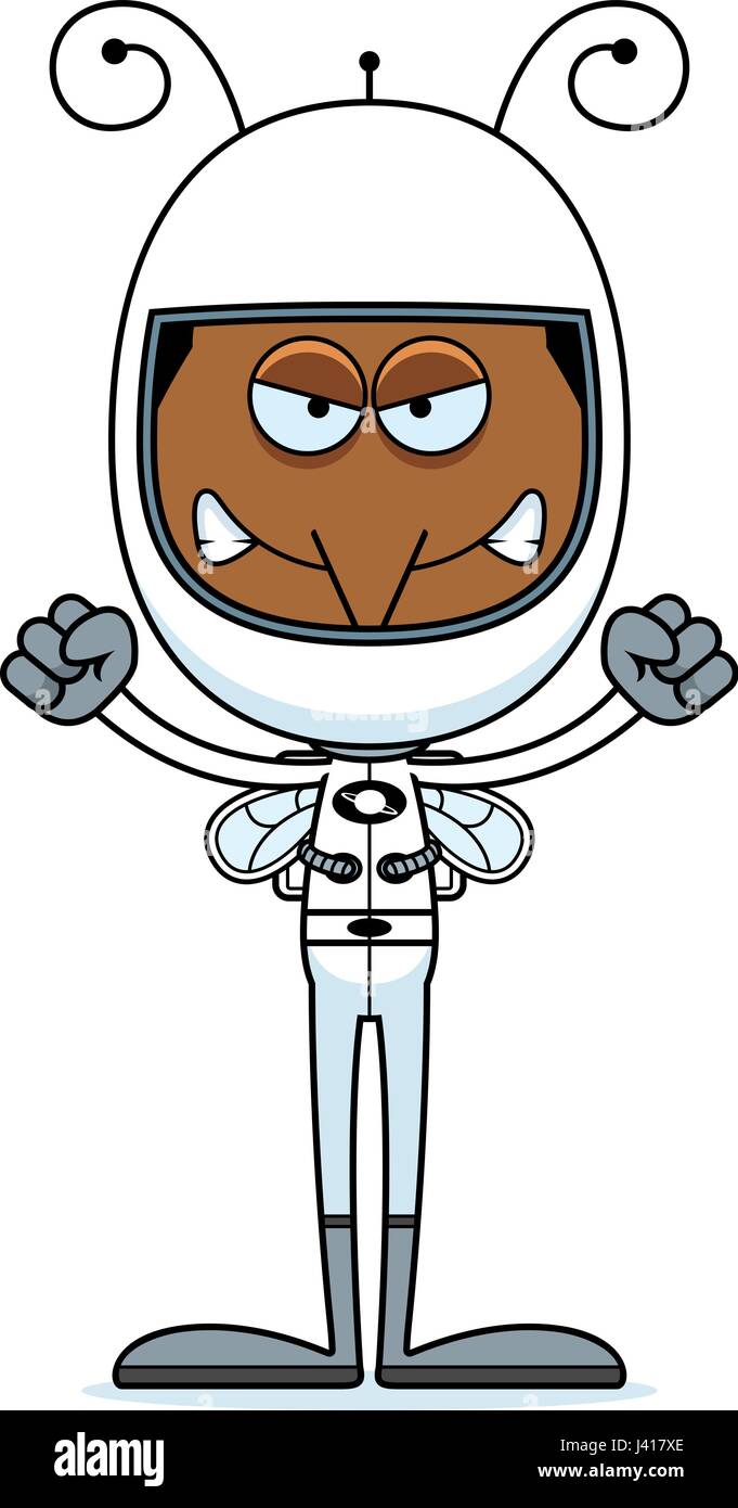 A cartoon astronaut mosquito looking angry Stock Vector Image & Art - Alamy