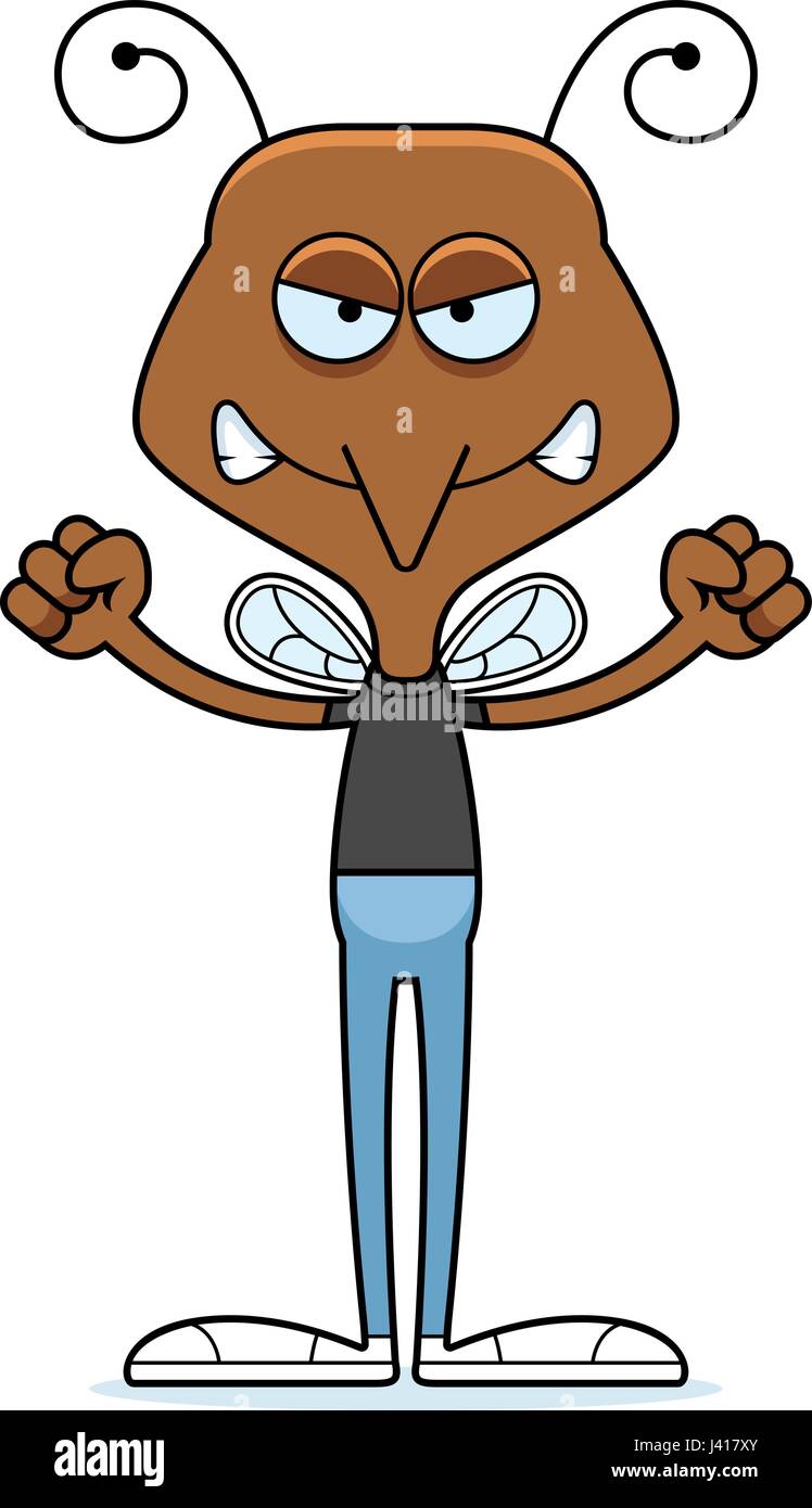 A cartoon mosquito looking angry Stock Vector Image & Art - Alamy