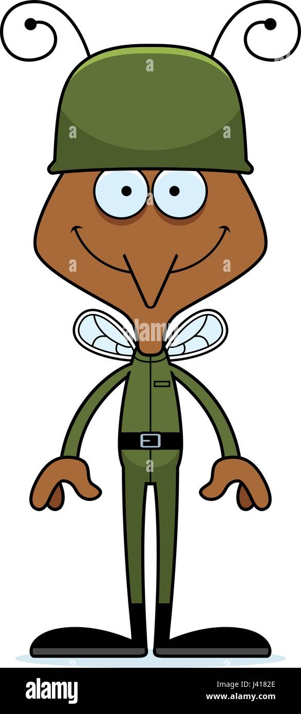 A cartoon soldier mosquito smiling Stock Vector Image & Art - Alamy