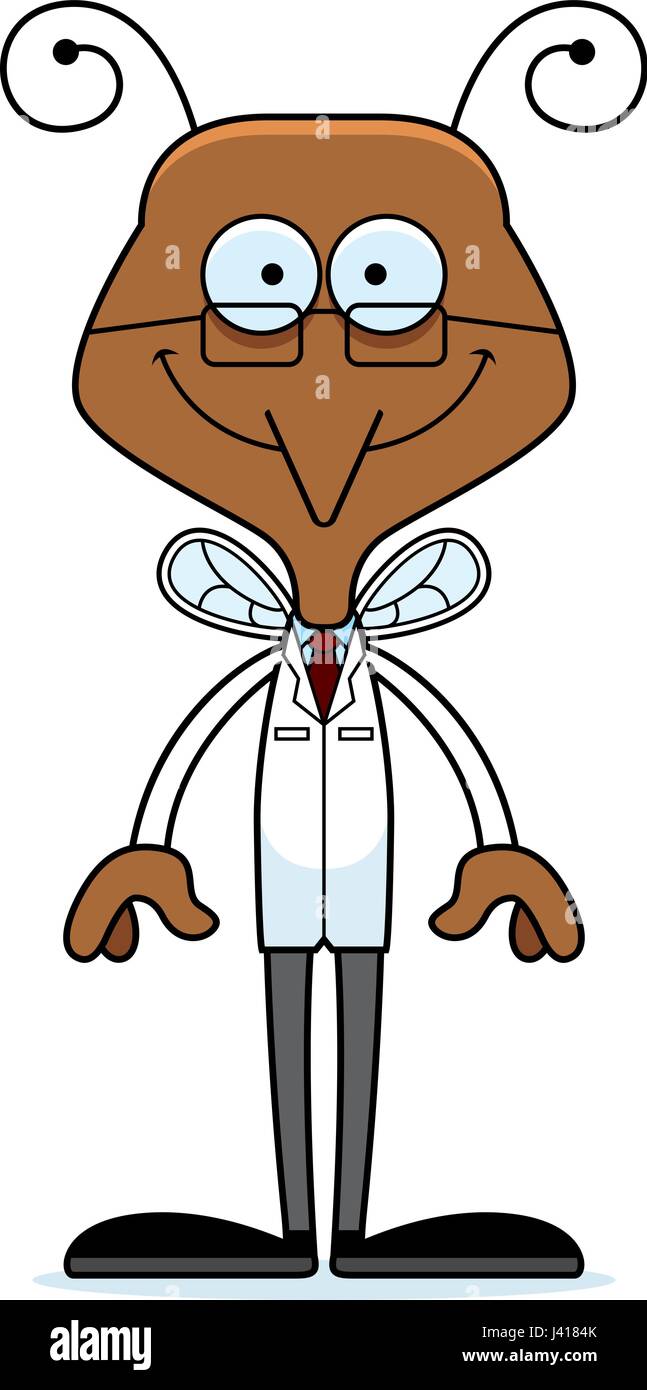 A cartoon scientist mosquito smiling Stock Vector Image & Art - Alamy