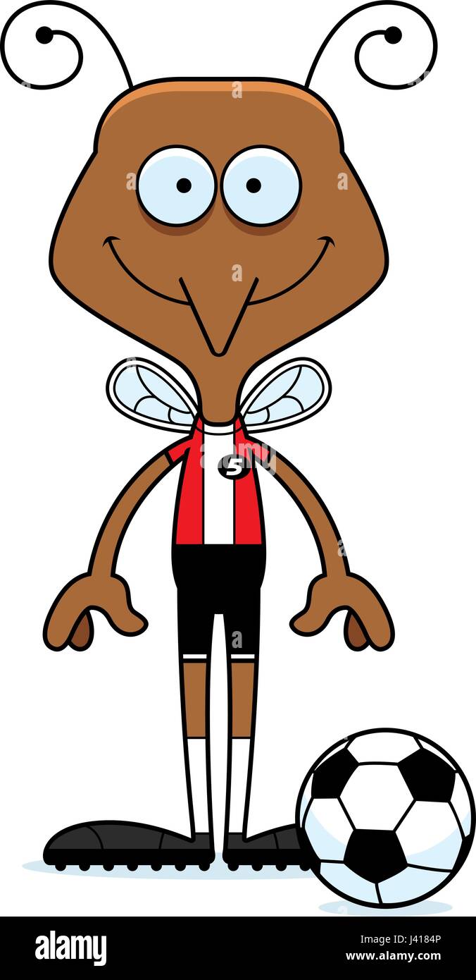 A cartoon soccer player mosquito smiling Stock Vector Image & Art - Alamy