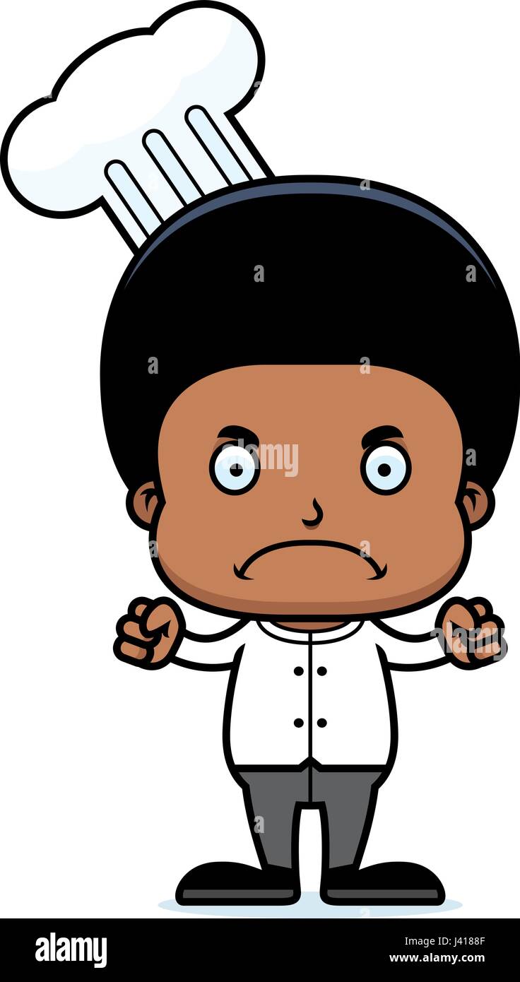 A cartoon chef boy looking angry Stock Vector Image & Art - Alamy