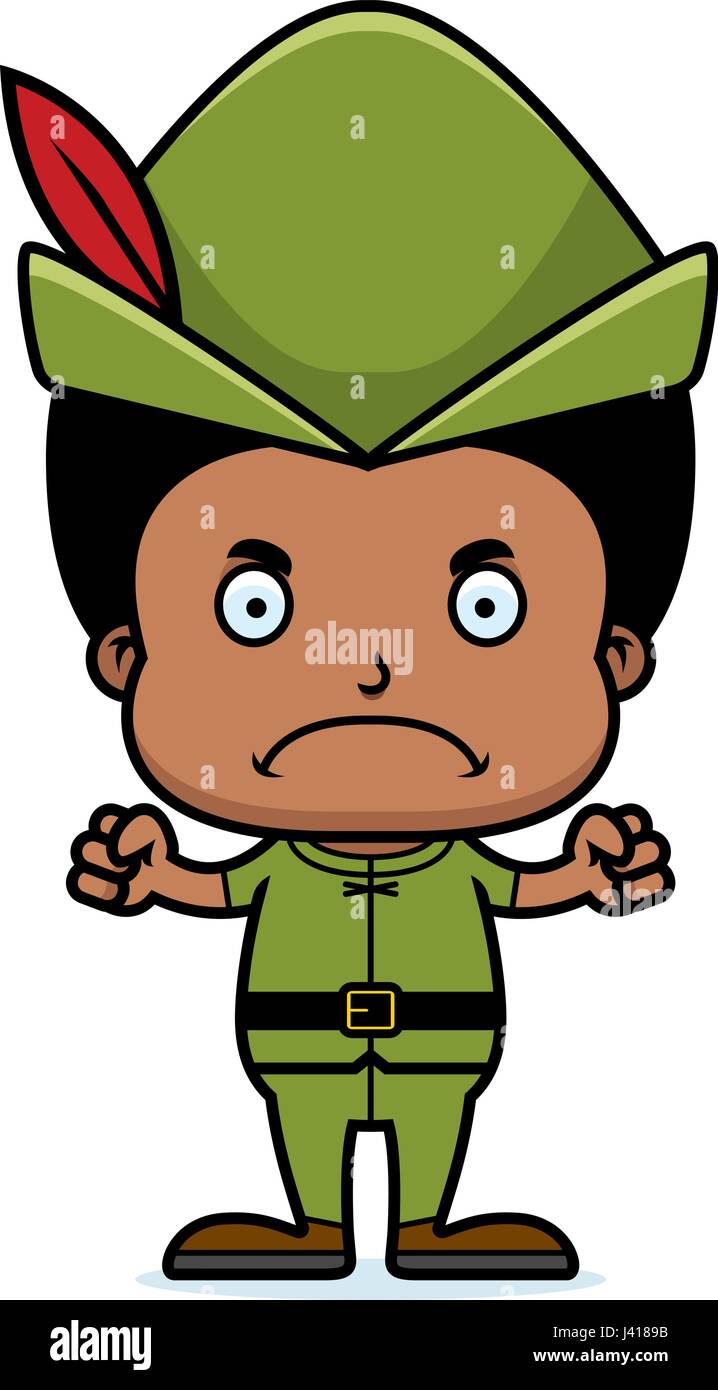 A cartoon Robin Hood boy looking angry Stock Vector Image & Art - Alamy