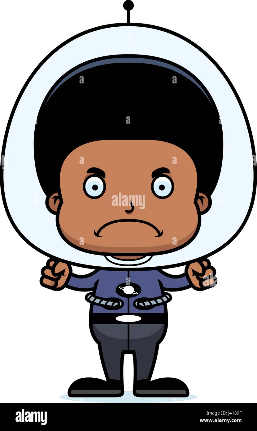A cartoon spaceman boy looking angry Stock Vector Image & Art - Alamy