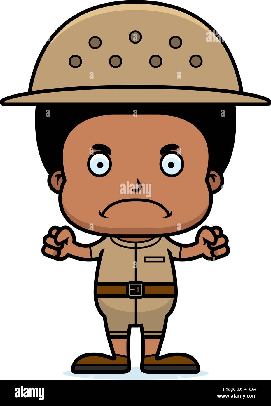 Boy Cartoon Zoo Keeper