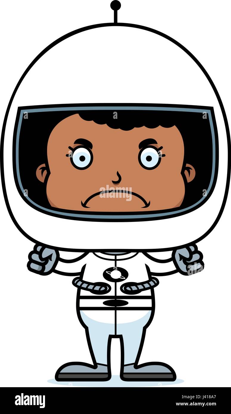 A cartoon astronaut girl looking angry Stock Vector Image & Art - Alamy