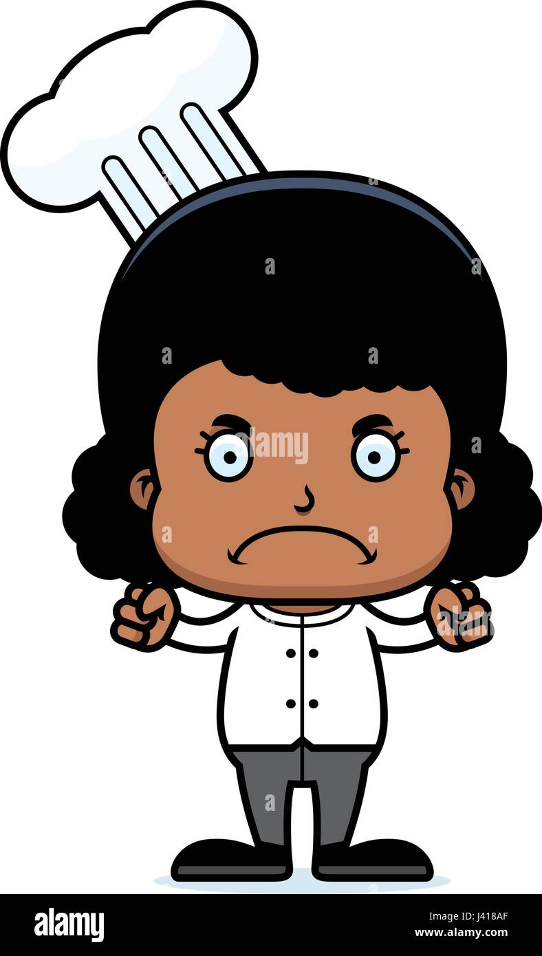A cartoon chef girl looking angry Stock Vector Image & Art - Alamy