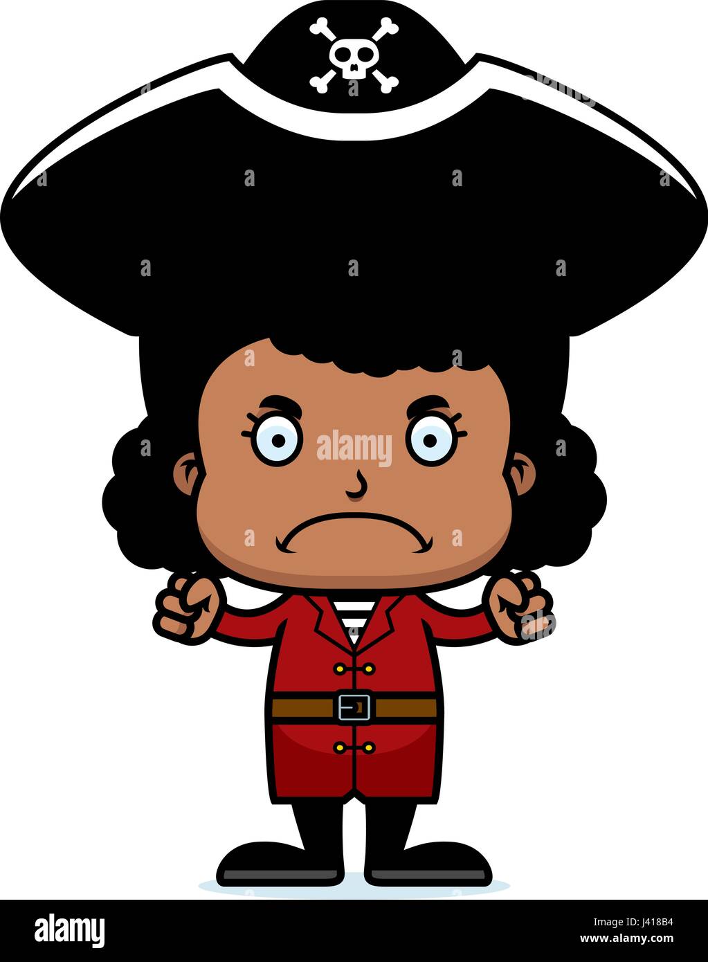 A cartoon pirate girl looking angry Stock Vector Image & Art - Alamy