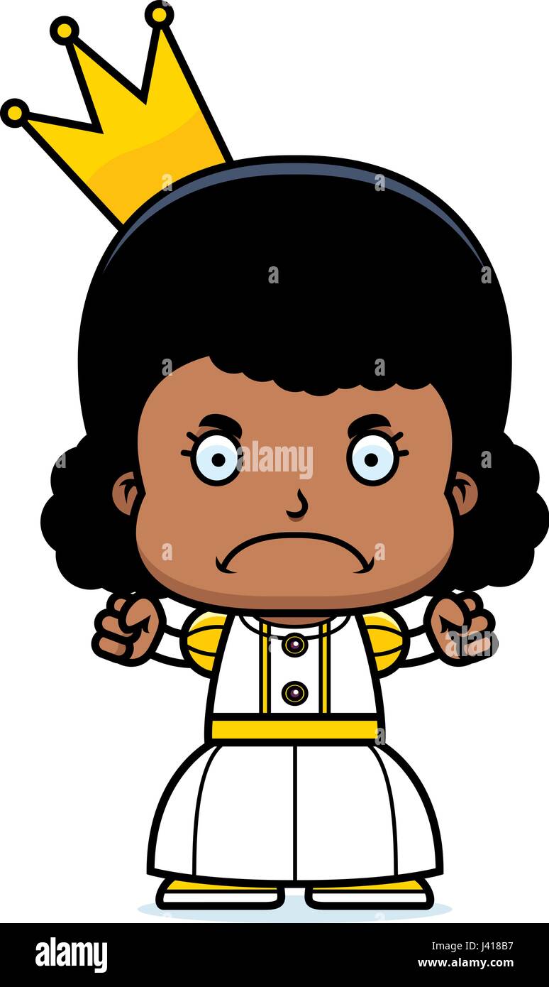 A cartoon princess girl looking angry Stock Vector Image & Art - Alamy