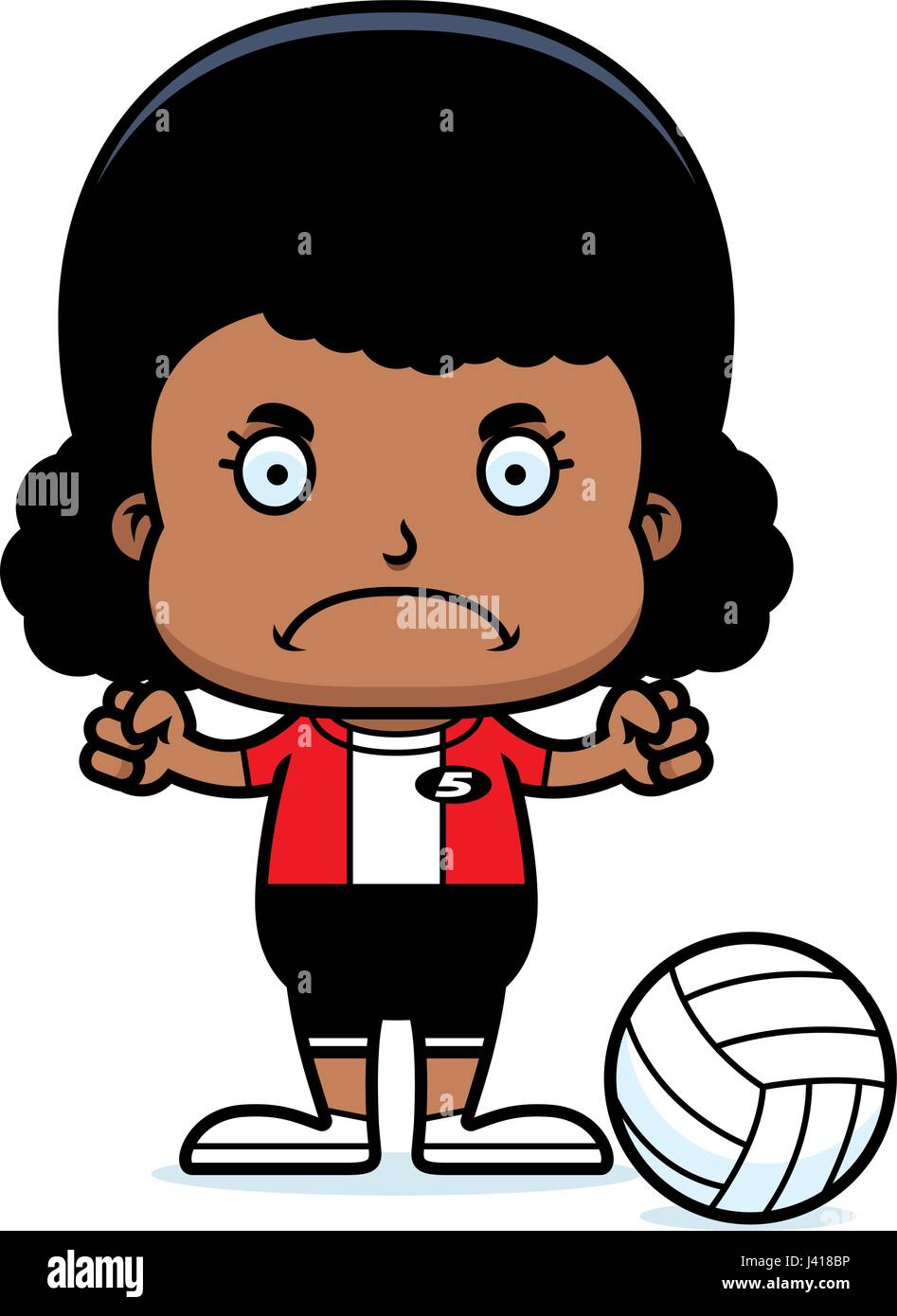 Girl volleyball player Stock Vector Images - Alamy