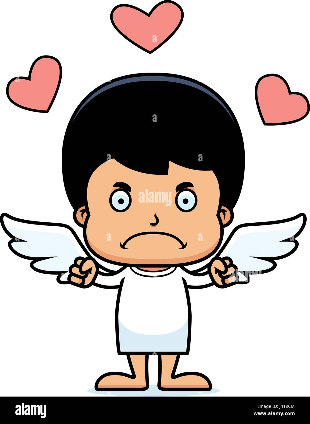 A cartoon cupid boy looking angry Stock Vector Image & Art - Alamy