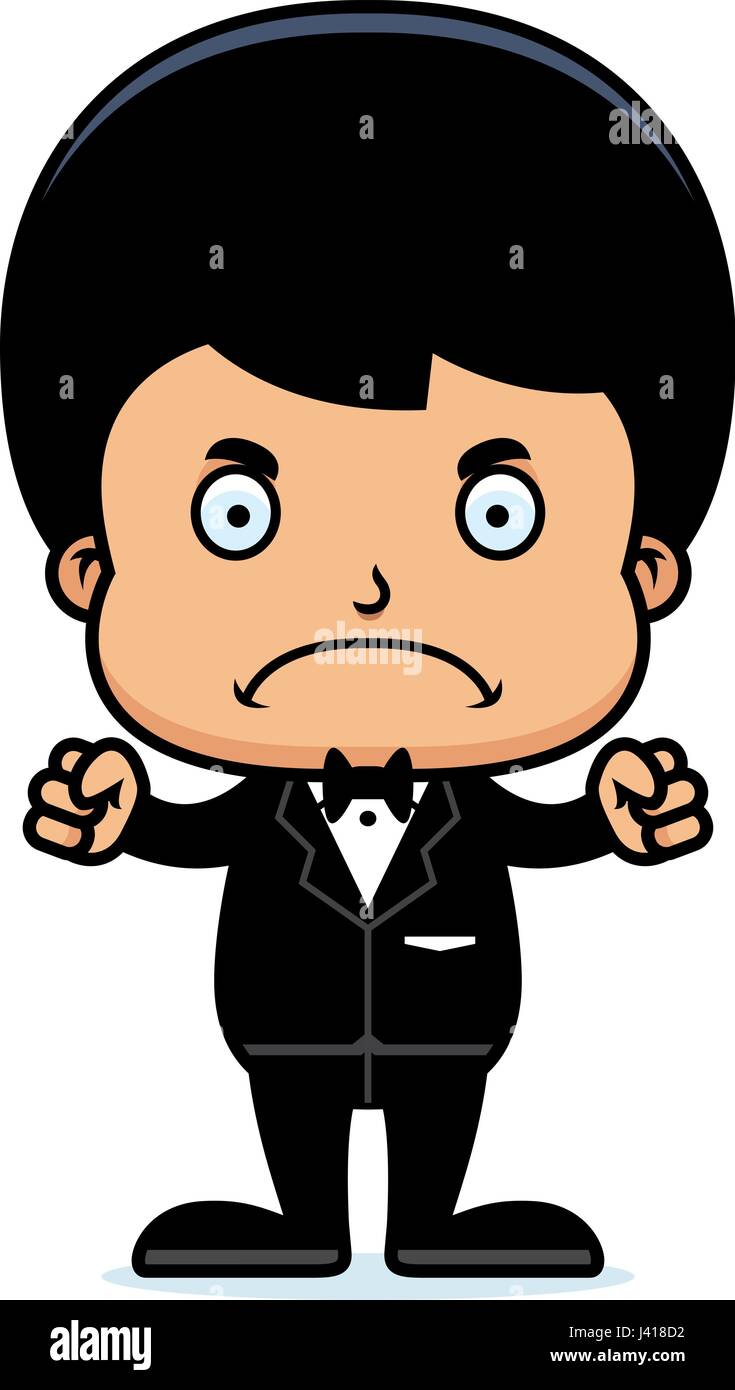 A cartoon groom boy looking angry Stock Vector Image & Art - Alamy
