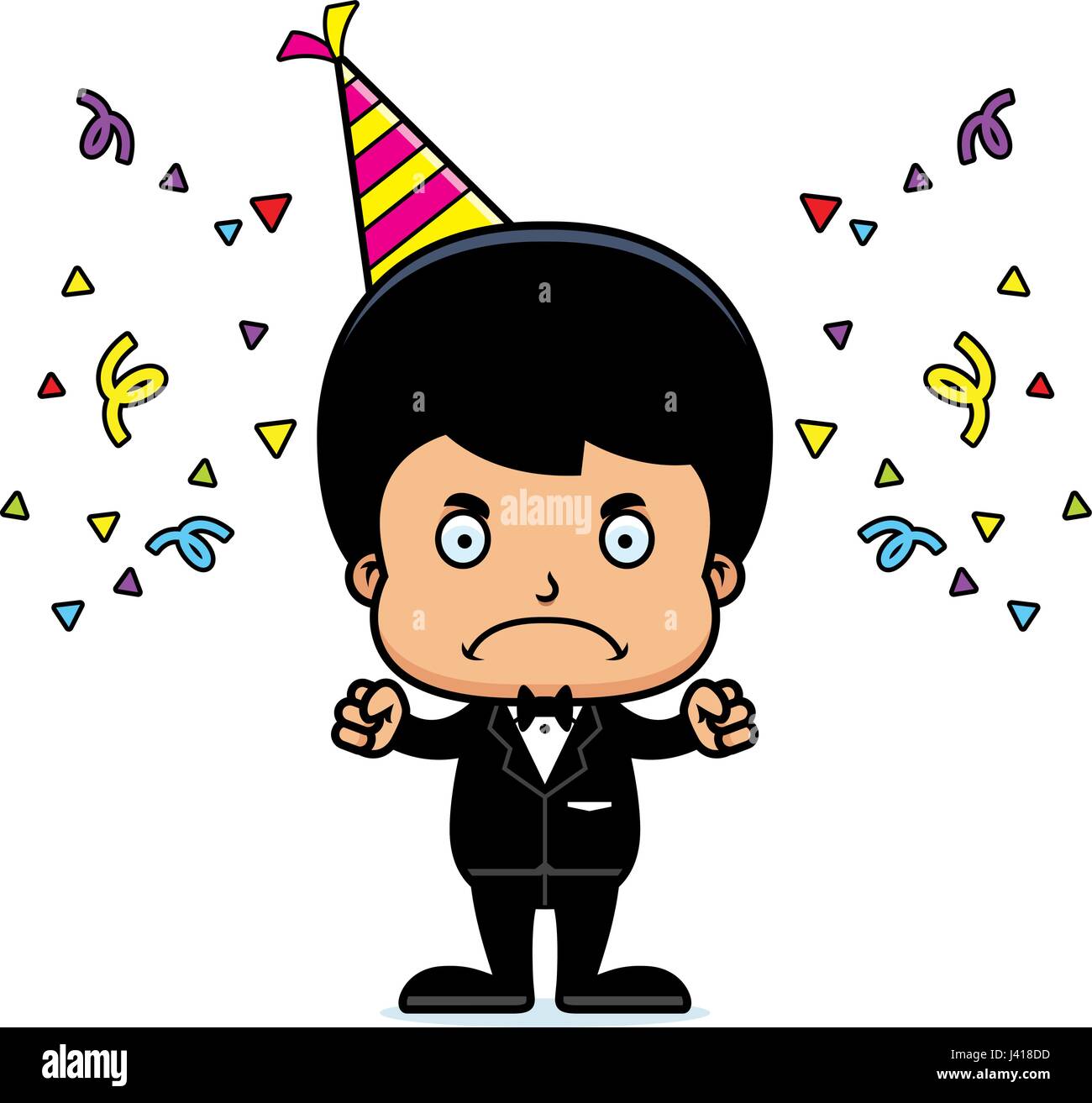 A cartoon party boy looking angry Stock Vector Image & Art - Alamy