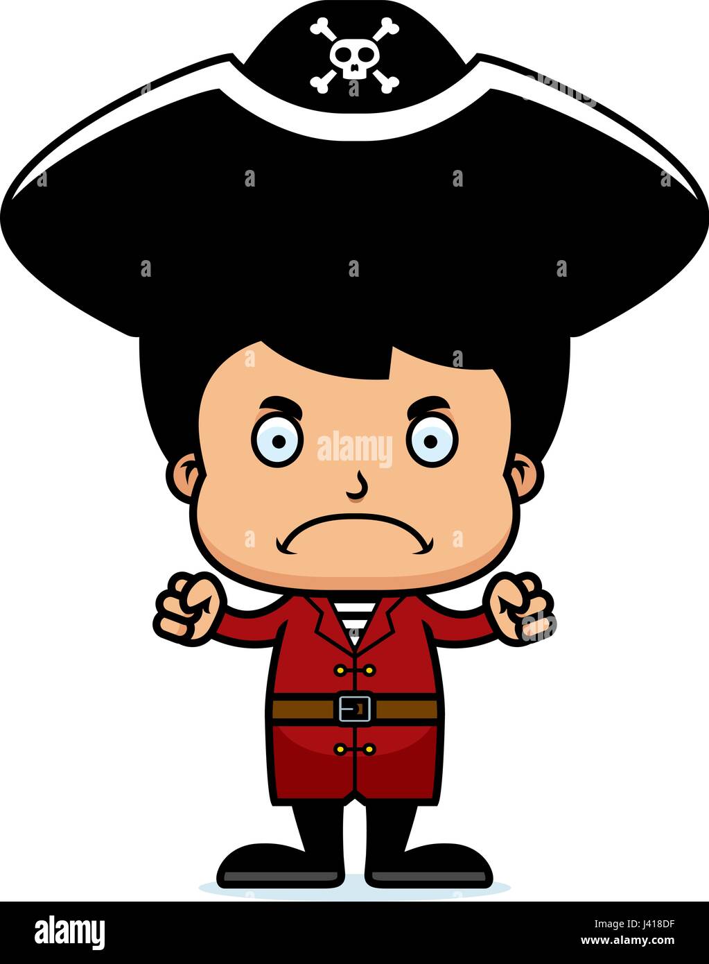 A cartoon pirate boy looking angry Stock Vector Image & Art - Alamy