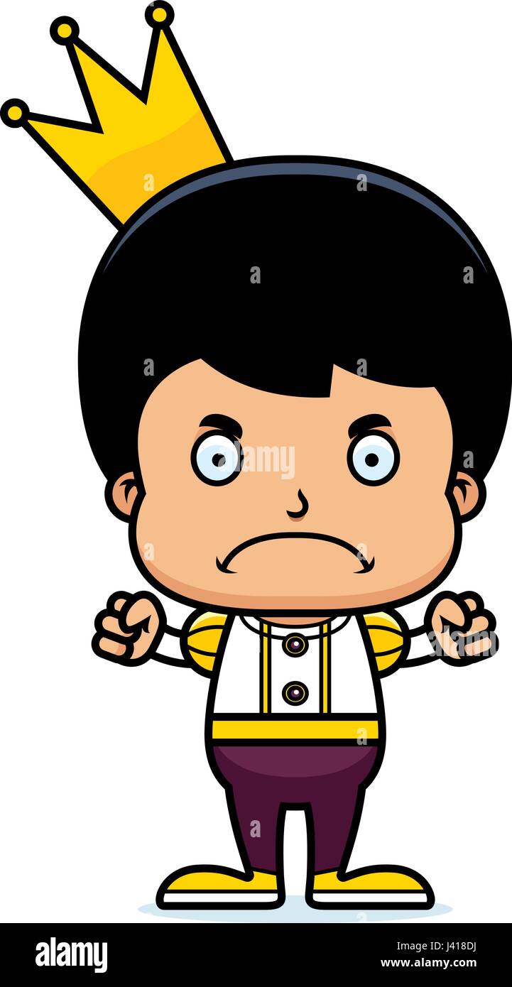 A cartoon prince boy looking angry Stock Vector Image & Art - Alamy