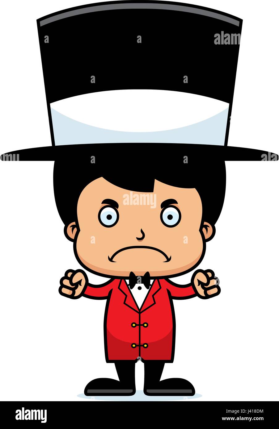 A cartoon ringmaster boy looking angry Stock Vector Image & Art - Alamy