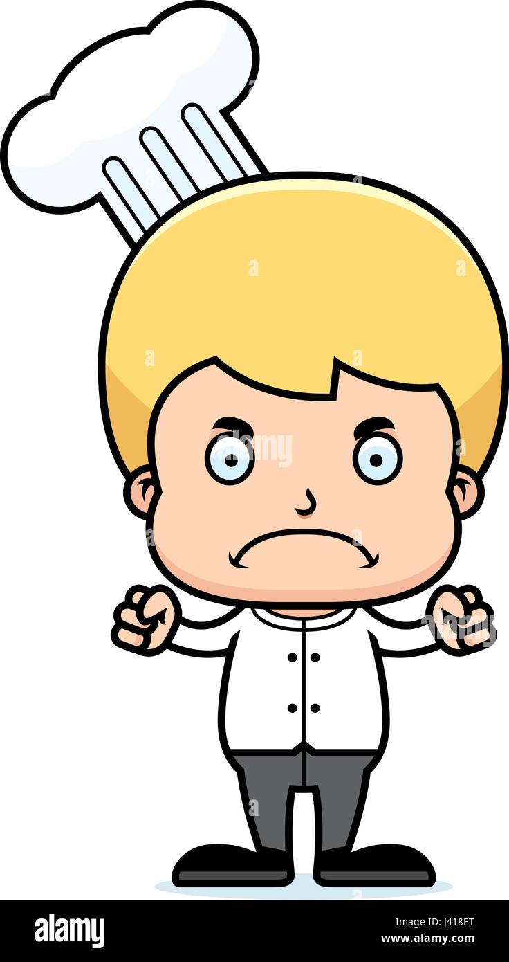A cartoon chef boy looking angry Stock Vector Image & Art - Alamy