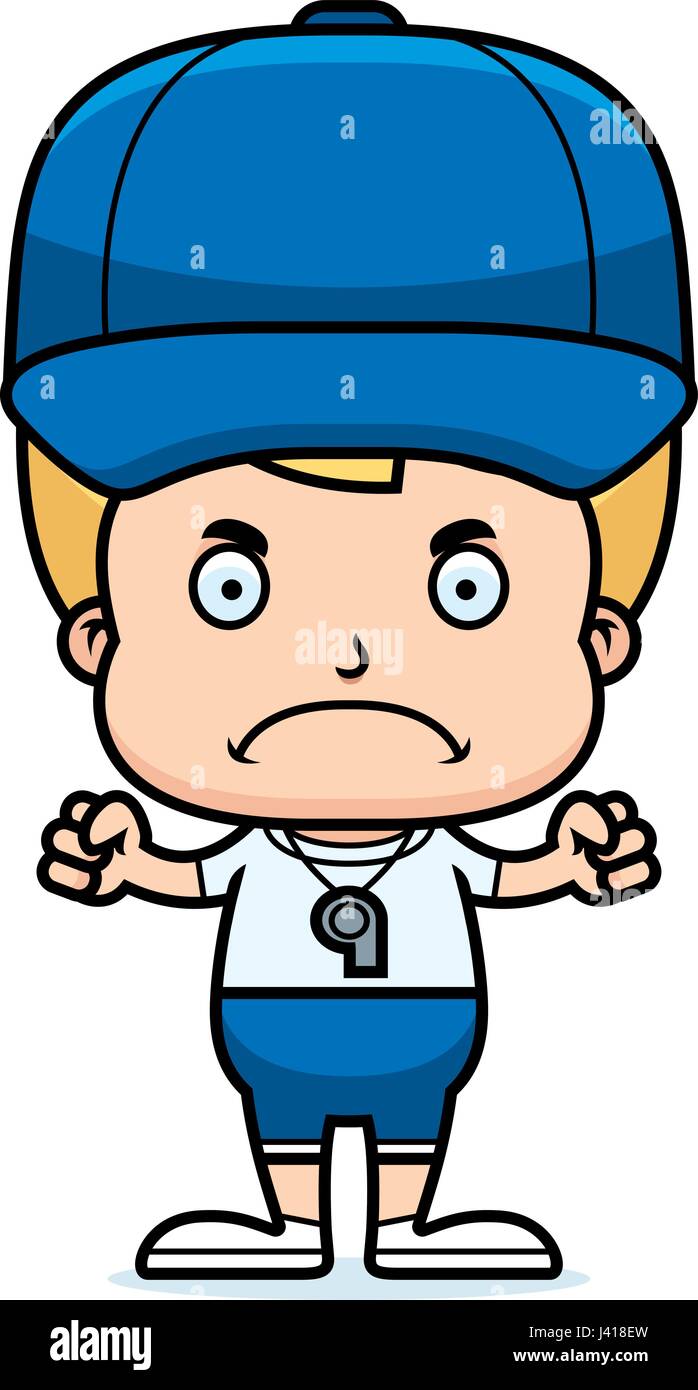 A cartoon coach boy looking angry Stock Vector Image & Art - Alamy