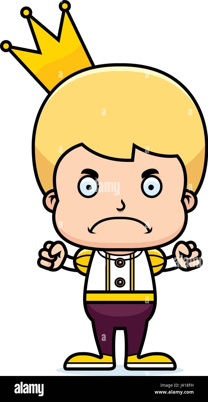 A cartoon prince boy looking angry Stock Vector Image & Art - Alamy