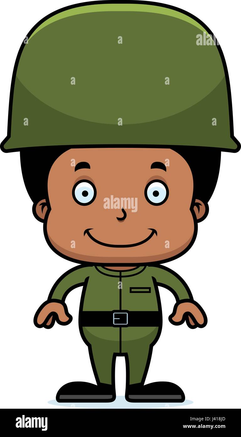 A cartoon soldier boy smiling Stock Vector Image & Art - Alamy