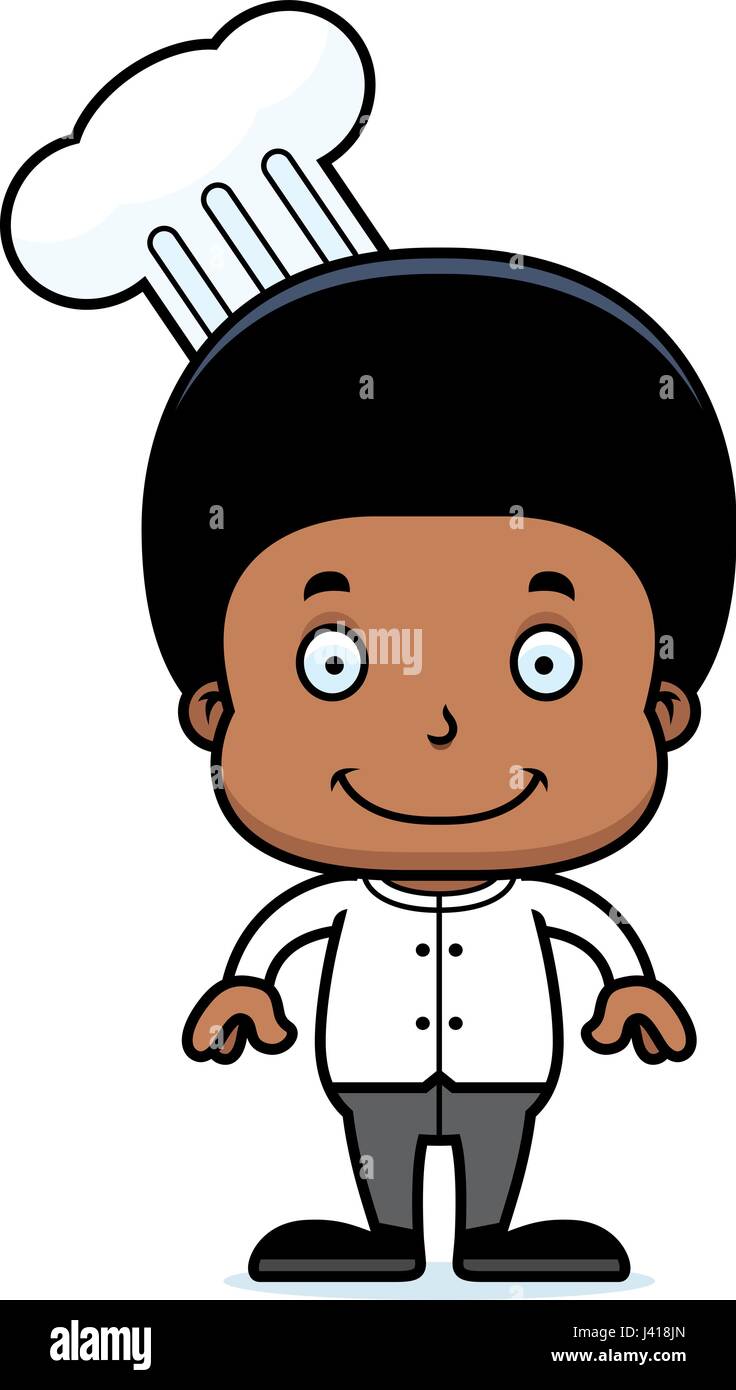 A cartoon chef boy smiling Stock Vector Image & Art - Alamy