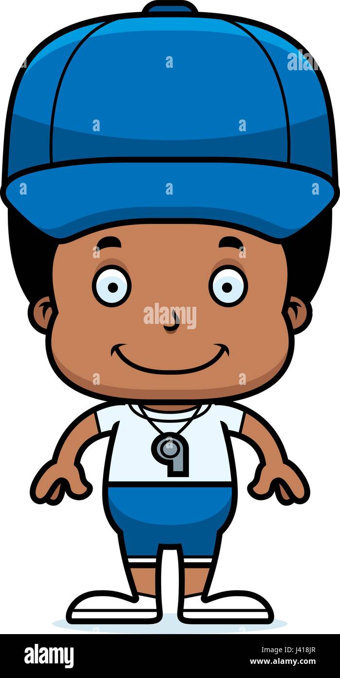 A cartoon coach boy smiling Stock Vector Image & Art - Alamy