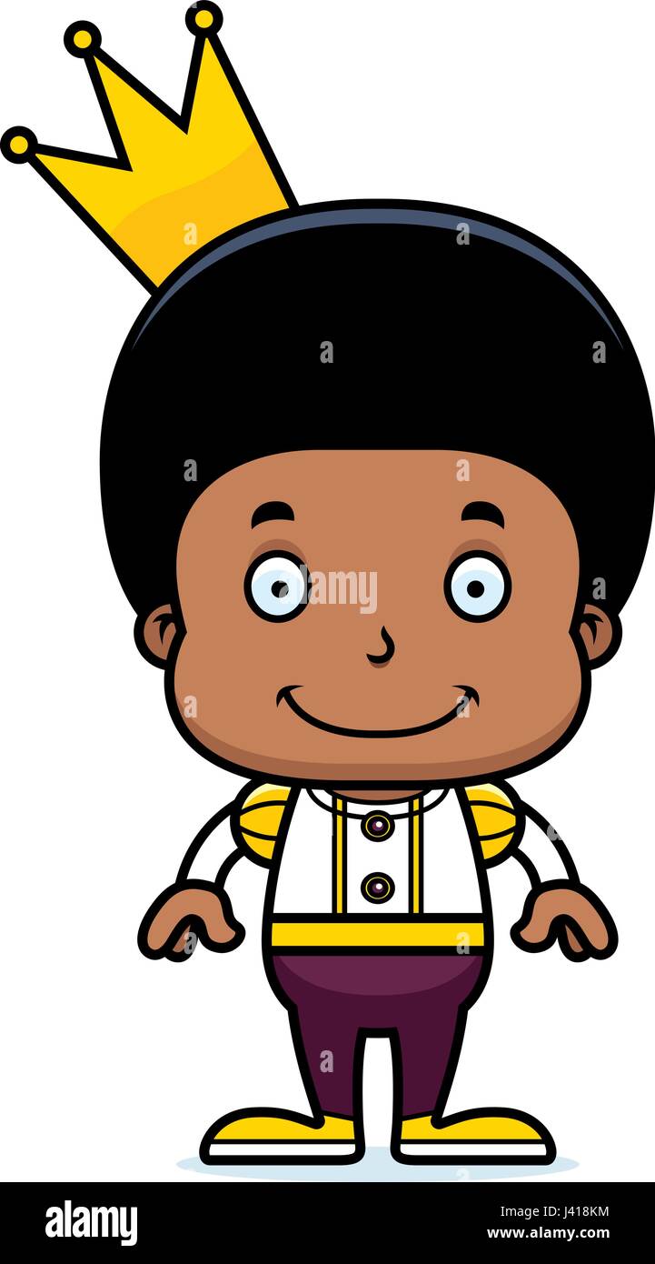Cartoon prince boy smiling hi-res stock photography and images - Alamy