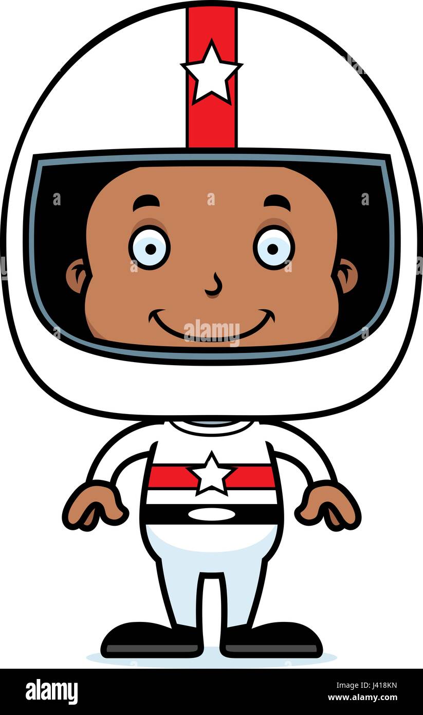 A cartoon race car driver boy smiling Stock Vector Image & Art - Alamy