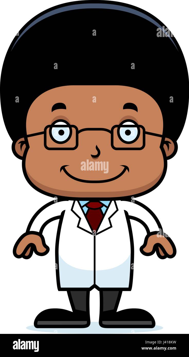 A cartoon scientist boy smiling Stock Vector Image & Art - Alamy