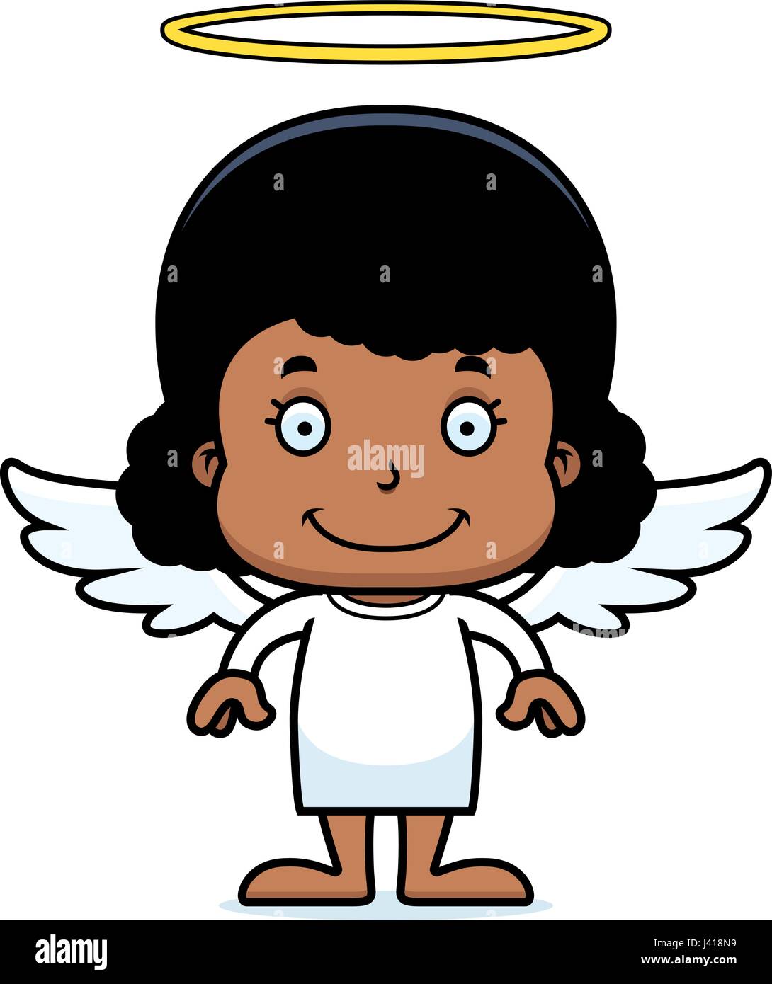 A cartoon angel girl smiling Stock Vector Image & Art - Alamy