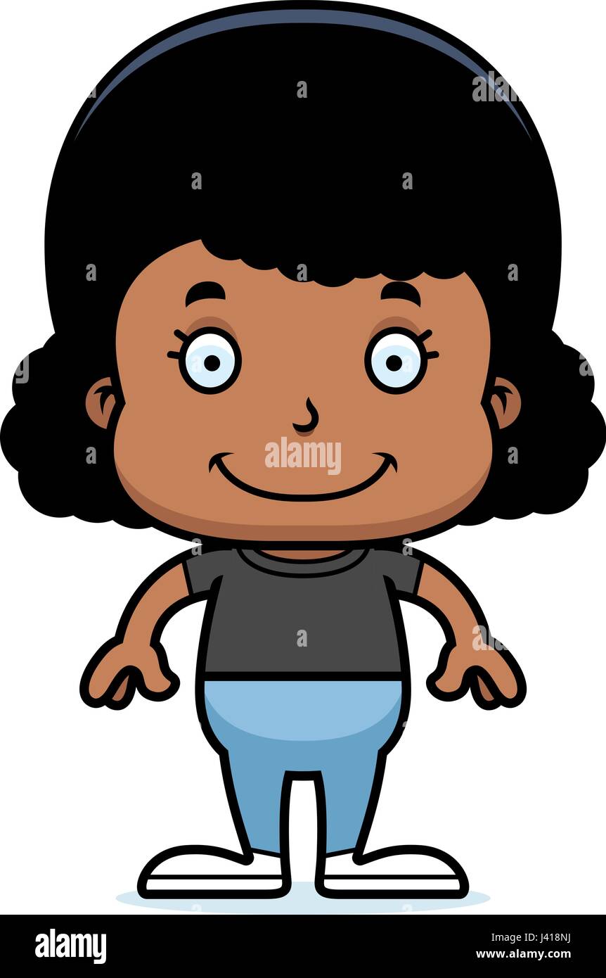 A cartoon girl smiling Stock Vector Image & Art - Alamy