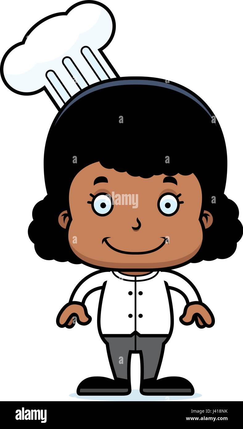A cartoon chef girl smiling Stock Vector Image & Art - Alamy