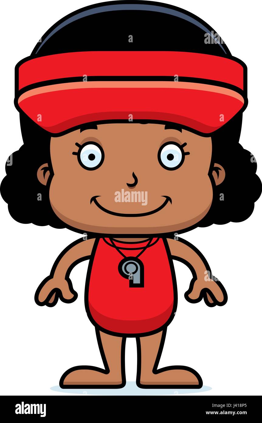 A cartoon lifeguard girl smiling Stock Vector Image & Art - Alamy