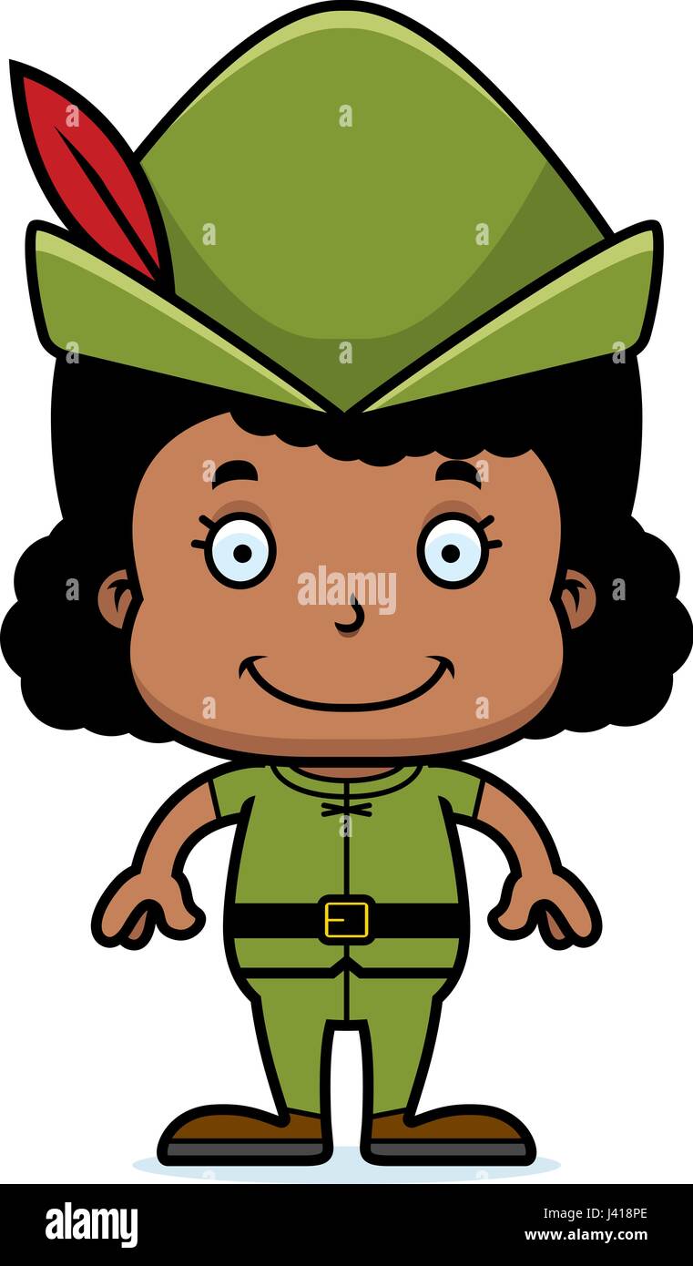 A cartoon Robin Hood girl smiling Stock Vector Image & Art - Alamy