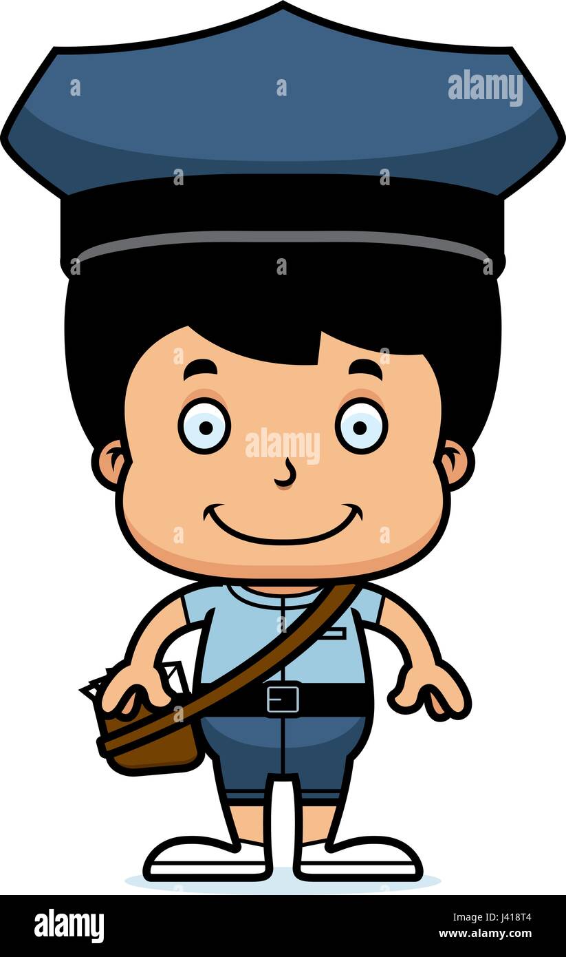 Mail carrier boy clipart hi-res stock photography and images - Alamy