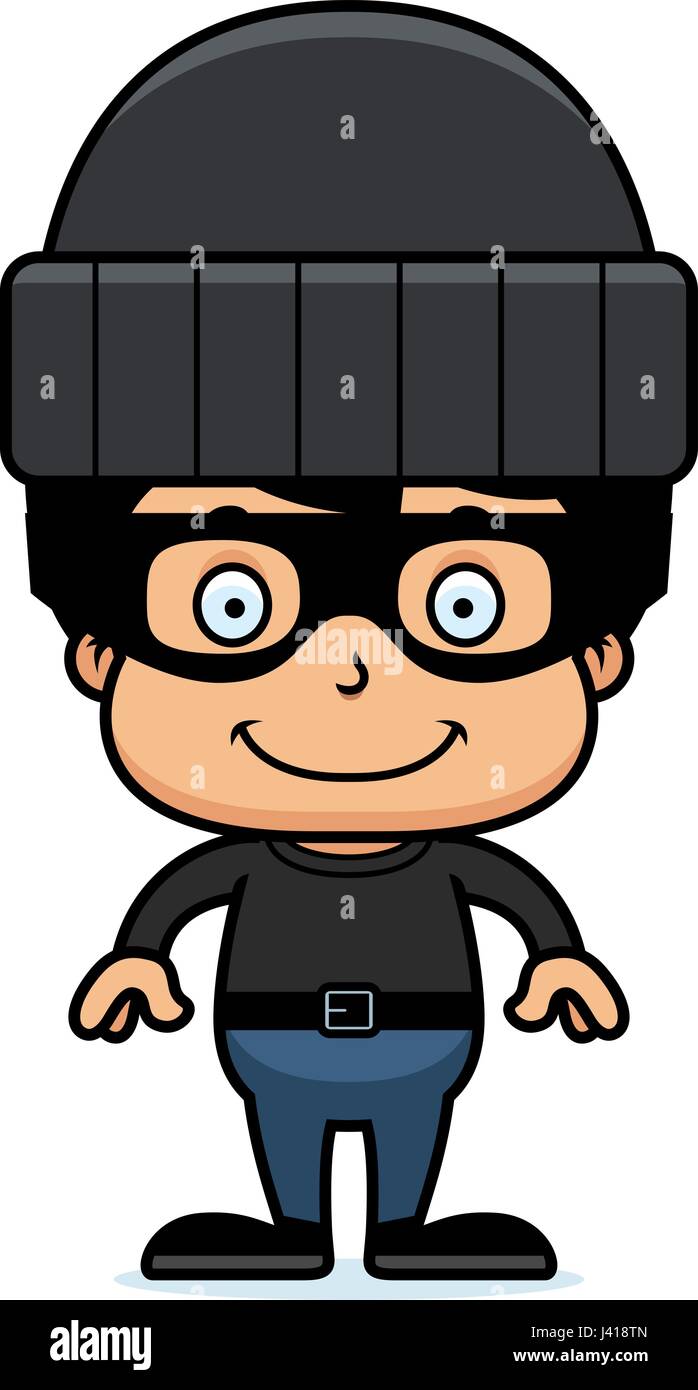 A cartoon thief boy smiling Stock Vector Image & Art - Alamy