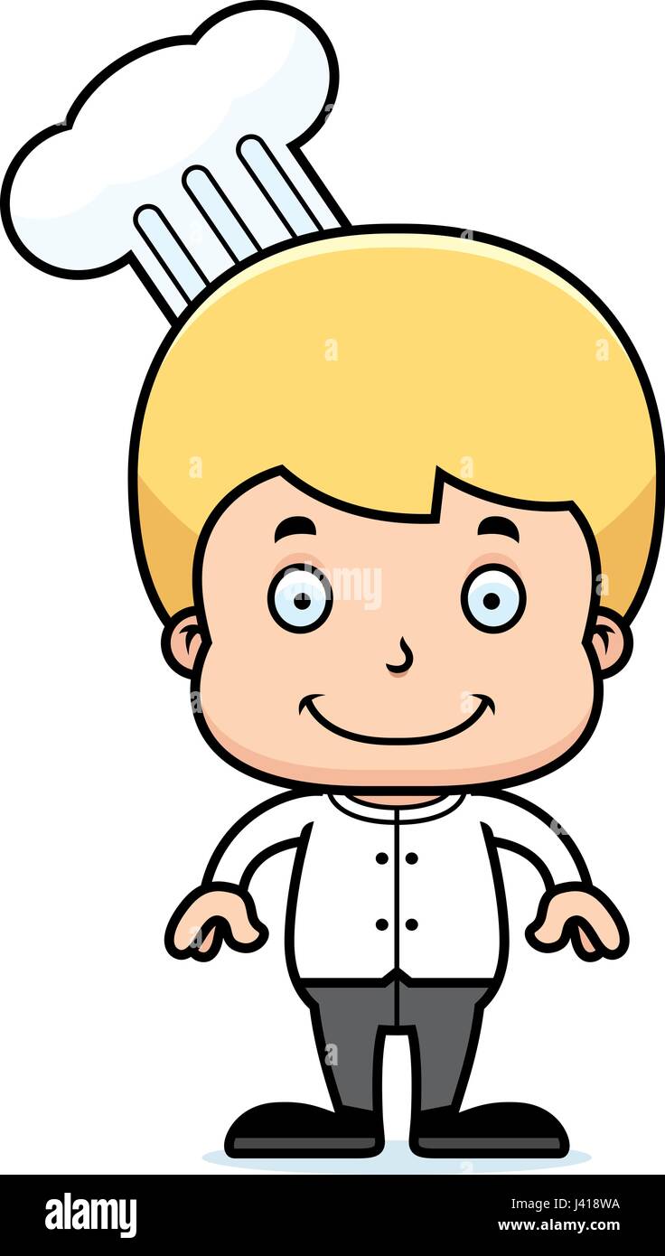 A cartoon chef boy smiling Stock Vector Image & Art - Alamy