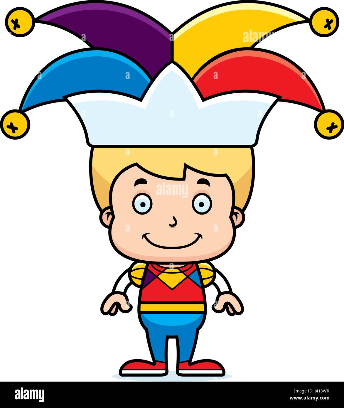 A cartoon jester boy smiling Stock Vector Image & Art - Alamy