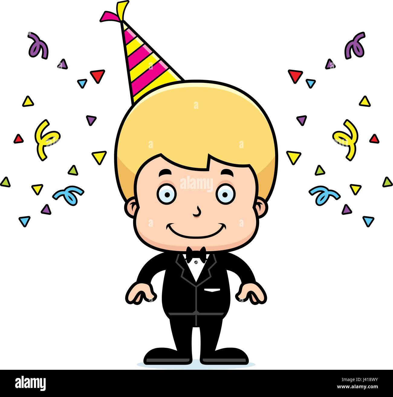 A cartoon party boy smiling Stock Vector Image & Art - Alamy