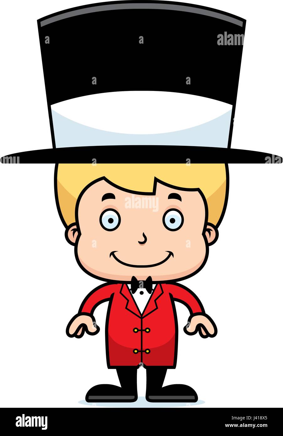 A cartoon ringmaster boy smiling Stock Vector Image & Art - Alamy