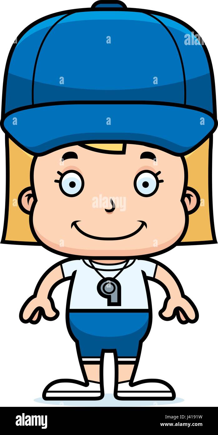 A cartoon coach girl smiling Stock Vector Image & Art - Alamy